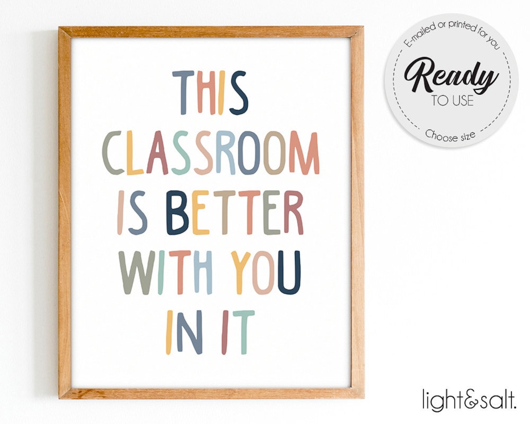 This Classroom is Better With You in It, Boho Classroom Decor ...