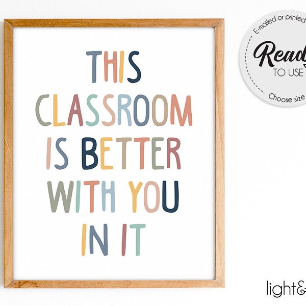 Classroom Poster - Etsy