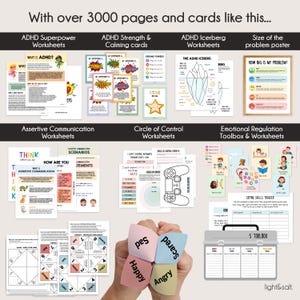 Whole Shop Therapy Worksheets Bundle, 70% Off, Anxiety, Depression ...