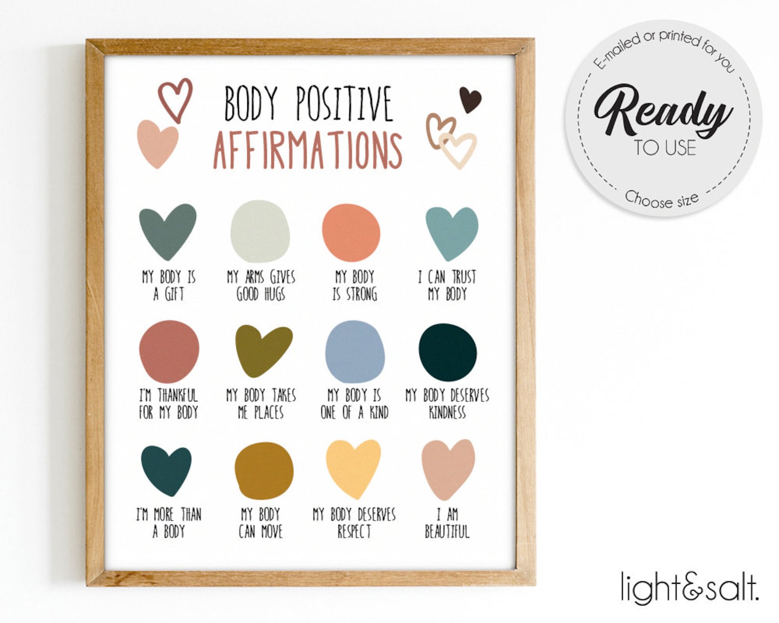 Body Positive Affirmations Body Positivity Self Love - Etsy
