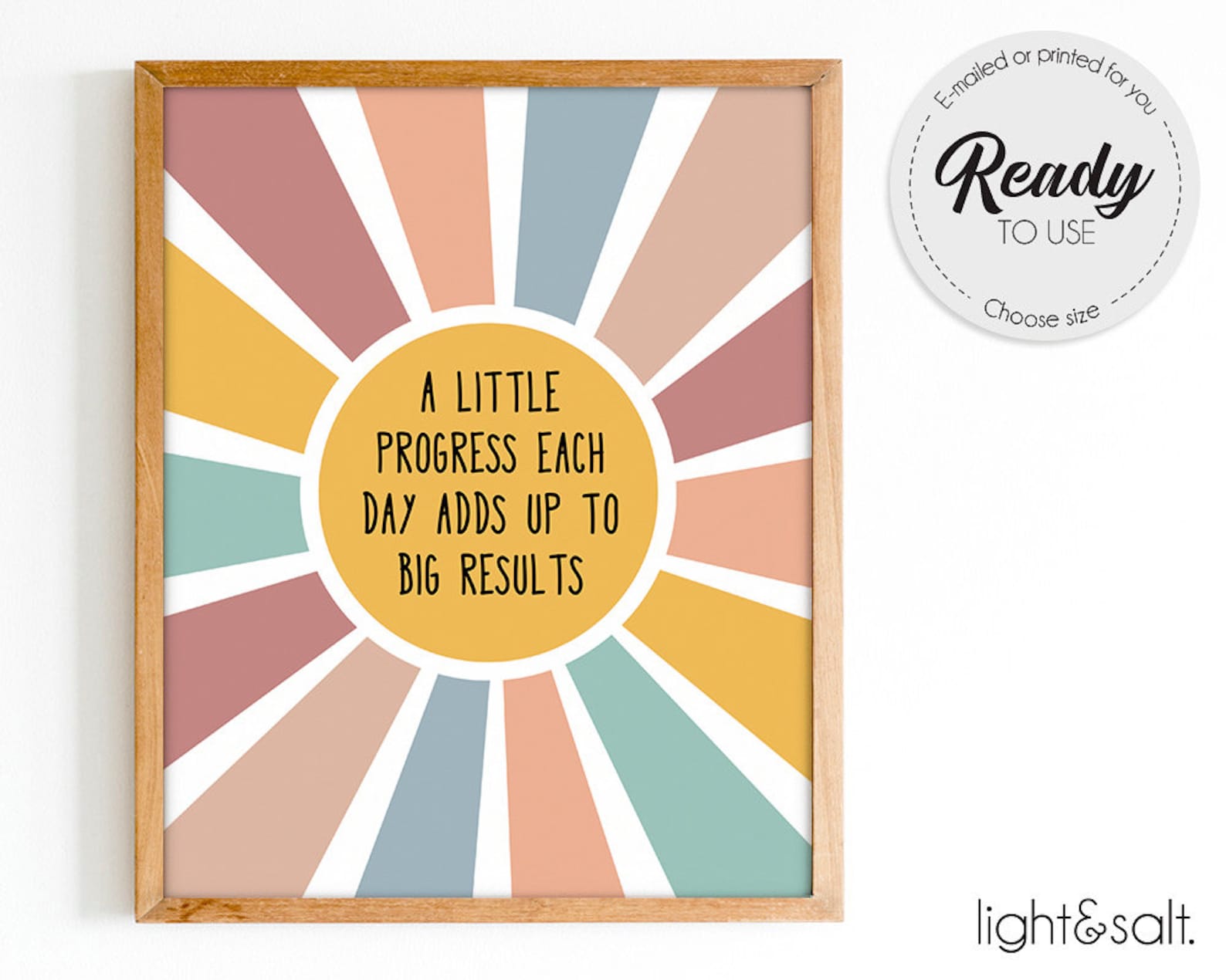 A Little Progress Each Day Adds up to Big Results Growth - Etsy