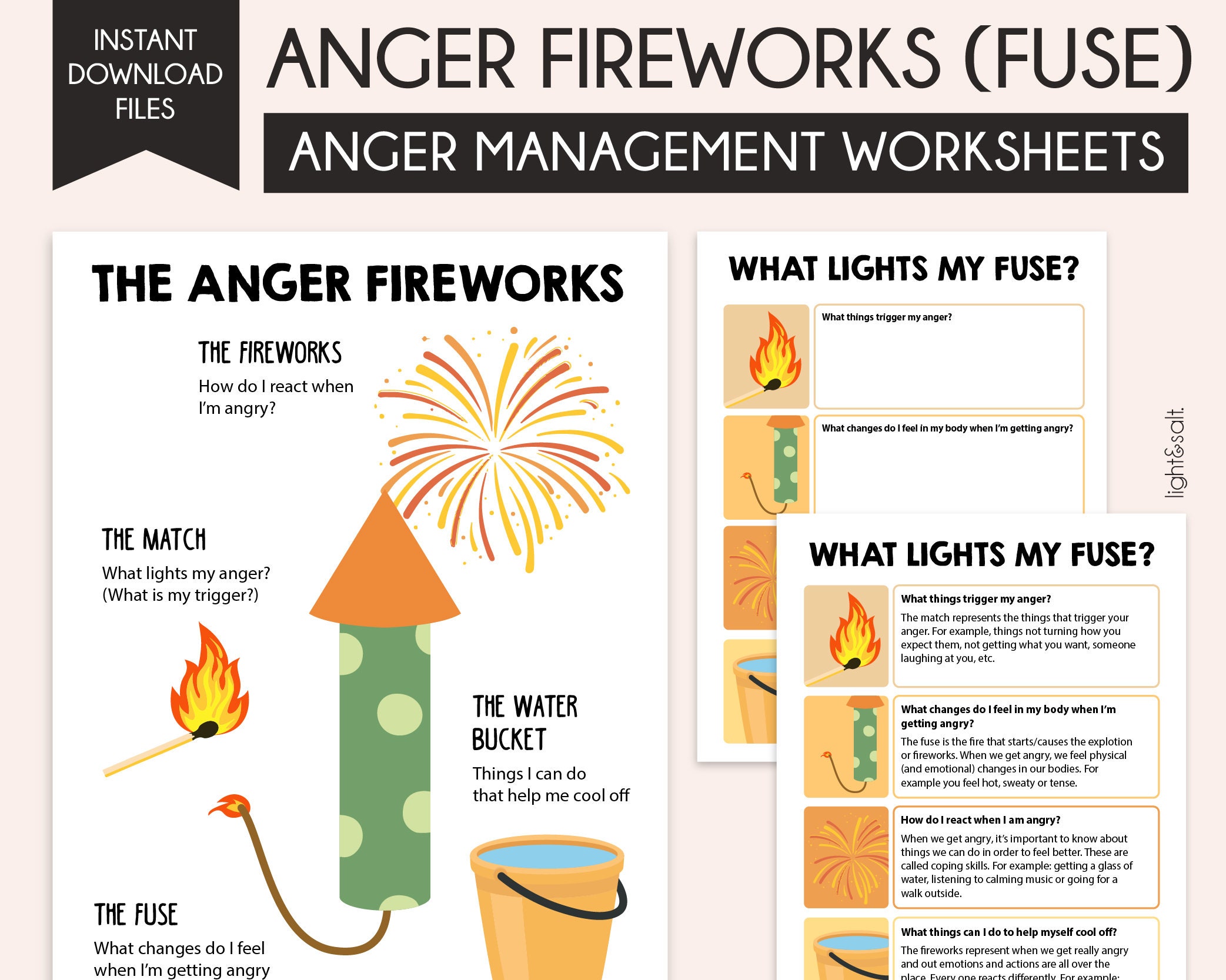 Anger Management Worksheets Anger Diary Fillable Worksheet Kids