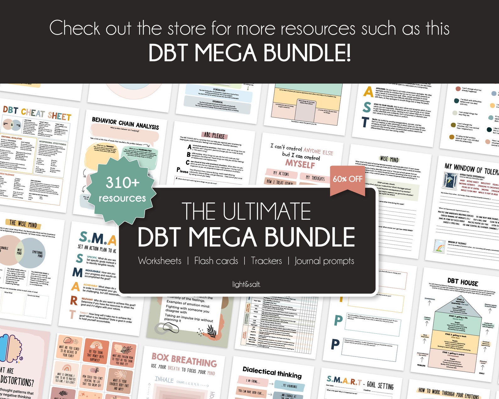 ACCEPTS DBT Poster, Mental Health Poster, Therapy Poster, Therapist ...