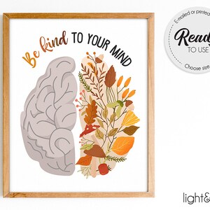 Thanksgiving Decor, Gallery Wall Set of 8 Prints, Mental Health Fall ...