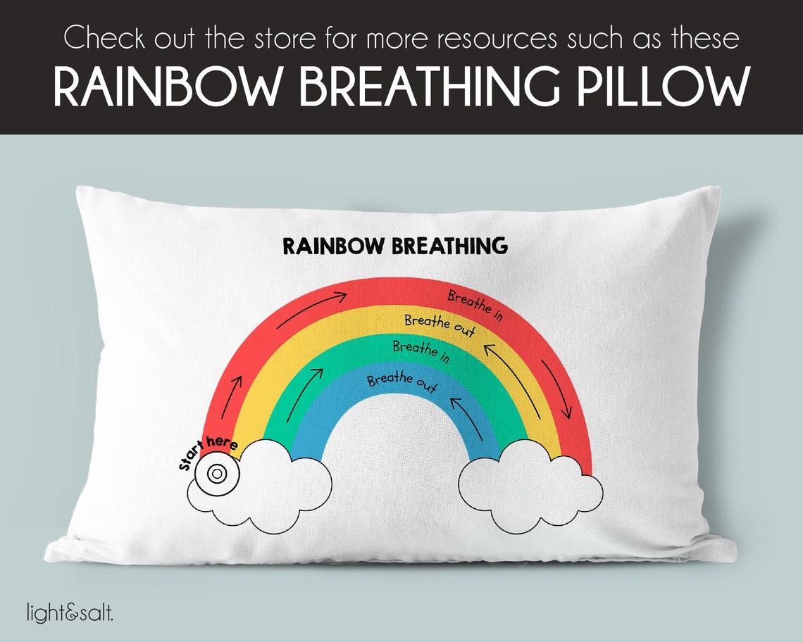 Rainbow Grounding Technique, Calm Down Corner, Mental Health Poster ...
