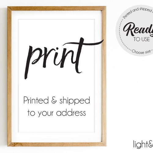 Custom Print Custom Sign Wall Art Personalized - Etsy