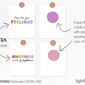 Emotions Flashcards Feelings Calm Corner, Zones of Regulation, Social ...