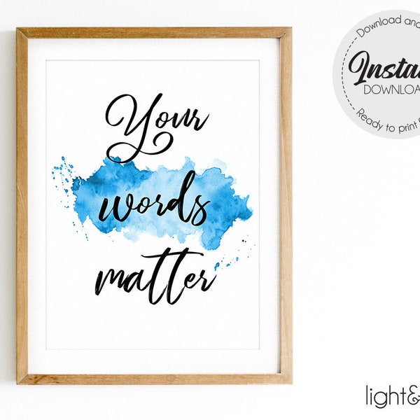 Your Words Matter Svg Svg - Etsy