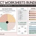 Therapy Worksheets Bundle, Anxiety Worksheets, Inner Critic, Boundaries ...