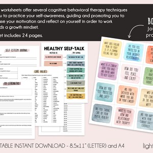 Self Esteem Worksheets, Confidence Building Workbook, Self Confidence ...