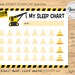 Construction Reward Chart, Printable Sleep Sticker Chart, Behavior ...