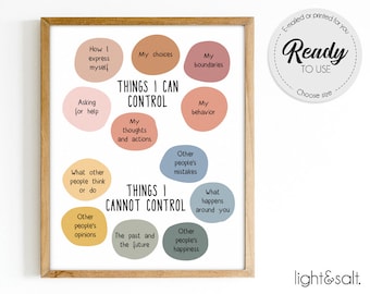 What I Can and Can't Control - Etsy