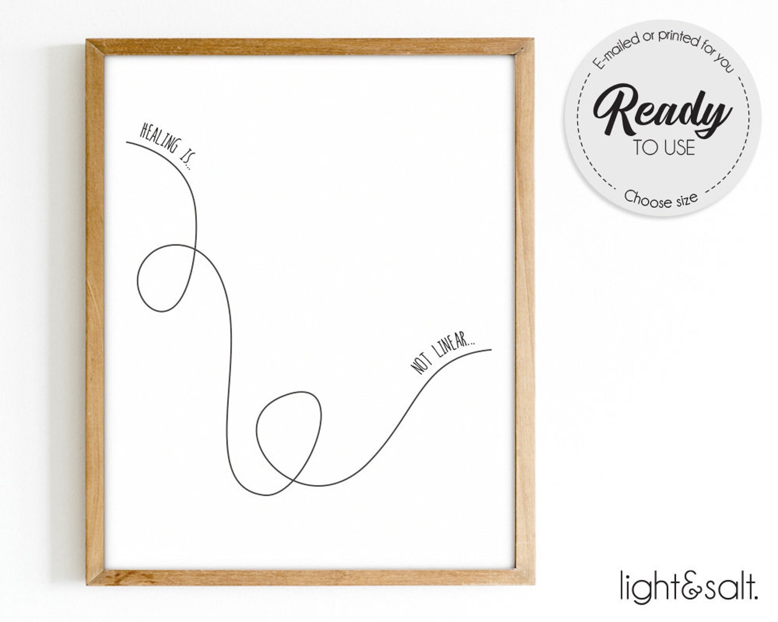 Healing is Not Linear Mental Health Self Care Self Love - Etsy