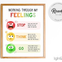 Feelings Thermometer Print - Emotional Self-regulation, Mood Meter ...