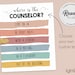 Custom School Counseling Office Sign Door, Where is the Counselor ...