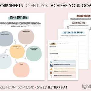 SFBT Solution Focused Therapy DBT Skills Therapy Worksheet | Etsy