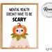 Halloween Posters, Halloween Mental Health Posters, Set of 4, School ...