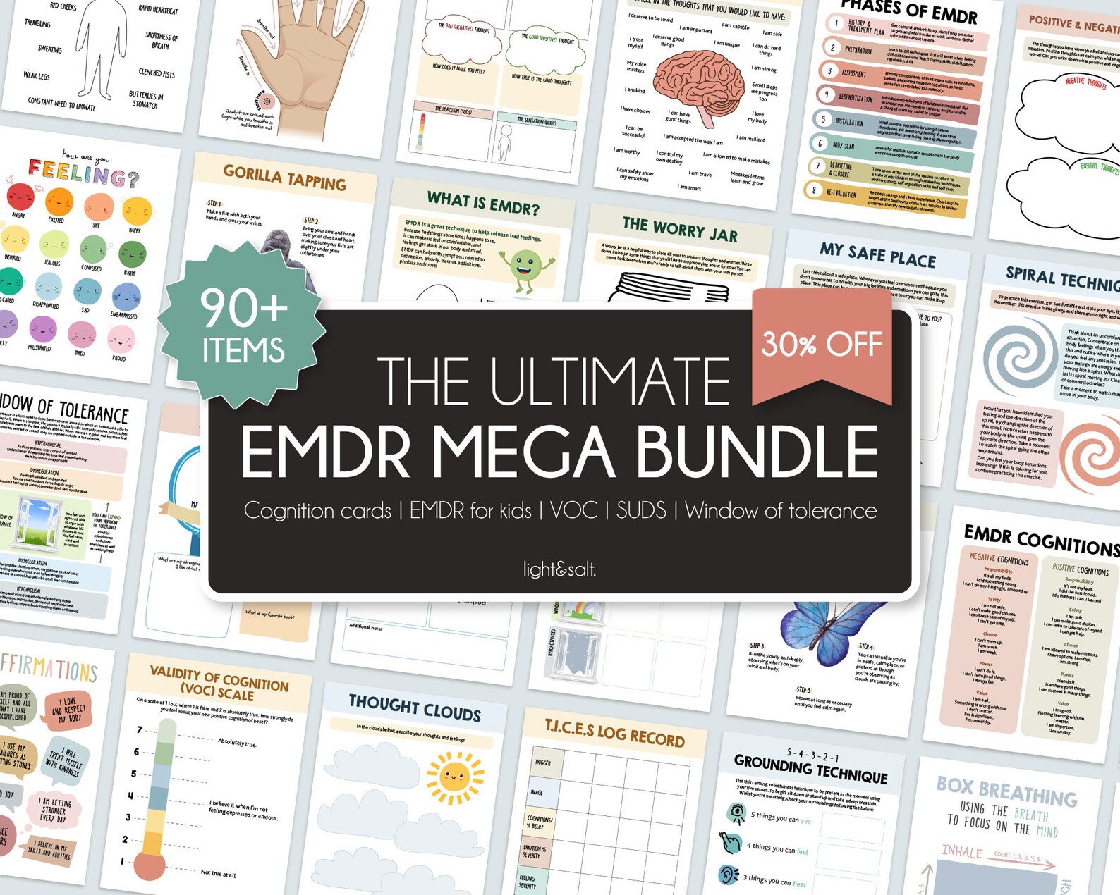 EMDR Bundle for Therapists EMDR Therapy Counseling Trauma - Etsy