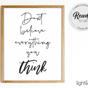 Don't Believe Everything You Think, Mental Health, CBT, Counselor ...