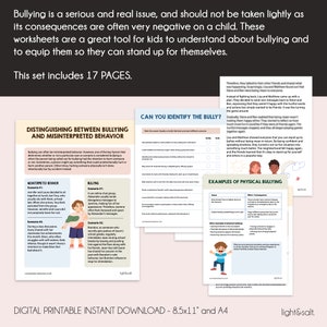Stand up to Bullying, Standing up for Yourself, Kids Worksheets, Anti ...