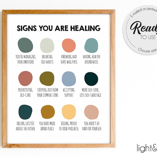 Healing Brain Art Poster Therapy Office Decor If You - Etsy