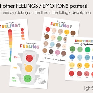 Feelings Thermometer With Coping Skills Worksheets, Zones of Regulation ...