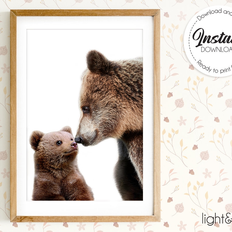 Bear Print - Etsy