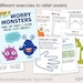 Worry Monster Activity Book, Anxiety Worksheets, Coping Skills for Kids ...