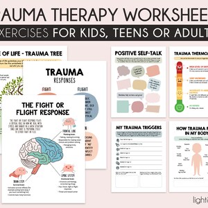 Therapy Worksheets Bundle, Anxiety Worksheets, Inner Critic, Boundaries ...