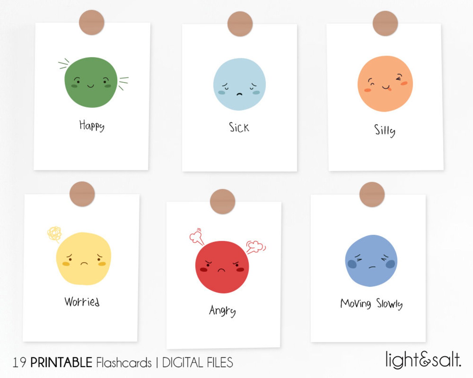 Emociones flashcards sentimientos rincón tranquilo Zonas de - Etsy México