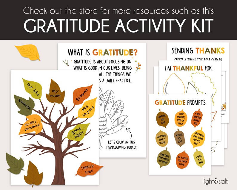 Kindness Leaves Positivity Cards Gratitude Tree - Etsy