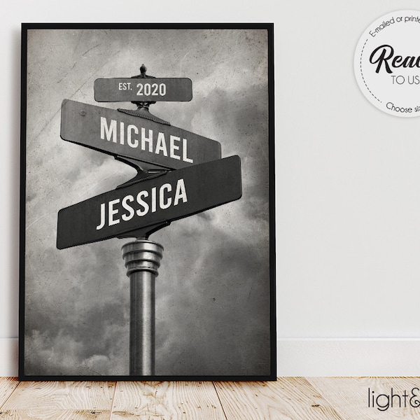 Wedding Street Sign - Etsy