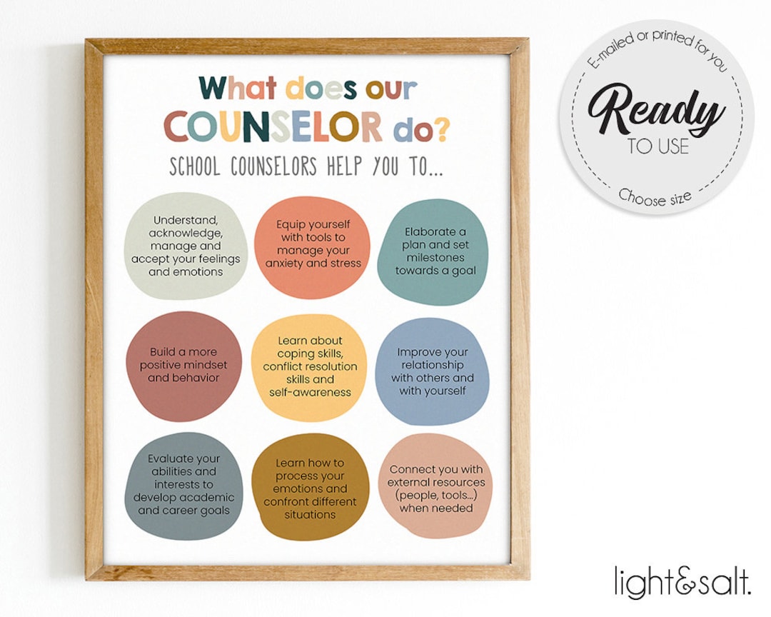 School Counseling Office Sign Door, School Counselor Office, Therapy ...