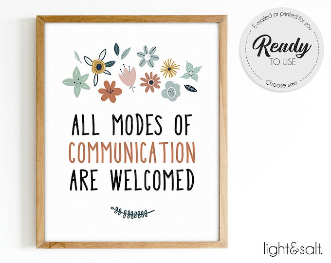 Speech Therapy Poster, Slp, Speech Therapy Decor, Speech Therapy Wall ...