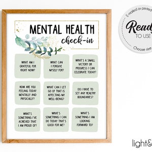 Counseling Office Bundle Set of 6, Mental Health Poster, Therapy Office ...