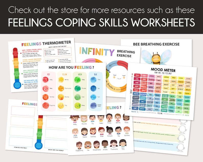 Rainbow Feelings Thermometer Feelings Poster Calm Down - Etsy