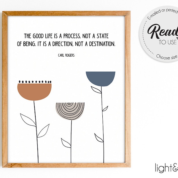 Carl Rogers Quote - Etsy