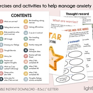 Counseling Worksheets Bundle, School Counselor, Therapy Worksheets ...