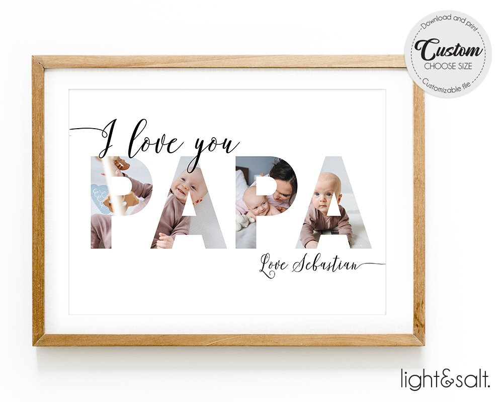 Fathers Day Print Custom Photo Print Daddy Photo Print Dad - Etsy