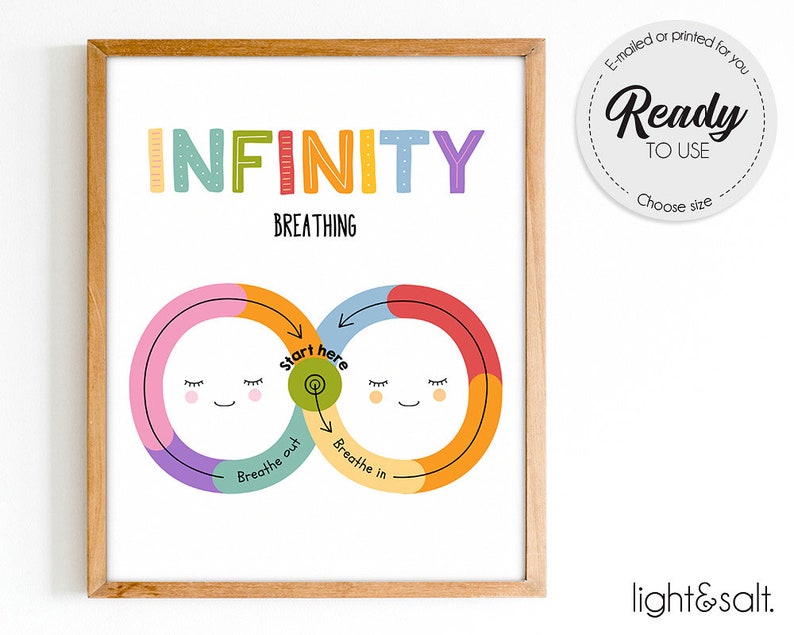 Mindfulness Breathing for Kids Mental Health Posters Set of - Etsy