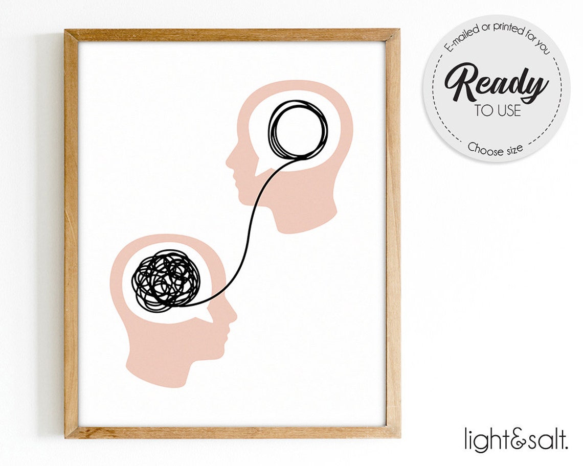 Talking Helps Poster, Mind Therapy, Talk Therapy, Therapy Office Decor ...