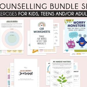 Counseling Worksheets Bundle, School Counselor, Therapy Worksheets ...