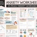 Therapy Worksheets Bundle, Anxiety Worksheets, Inner Critic, Boundaries ...