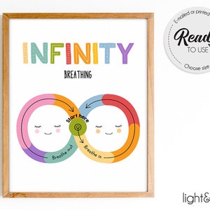 Infinity Breathing Poster, Mindfulness Breathing, Calm Down Corner ...