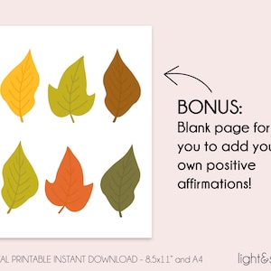 Kindness Leaves, Positivity Cards, Gratitude Tree, Thanksgiving ...