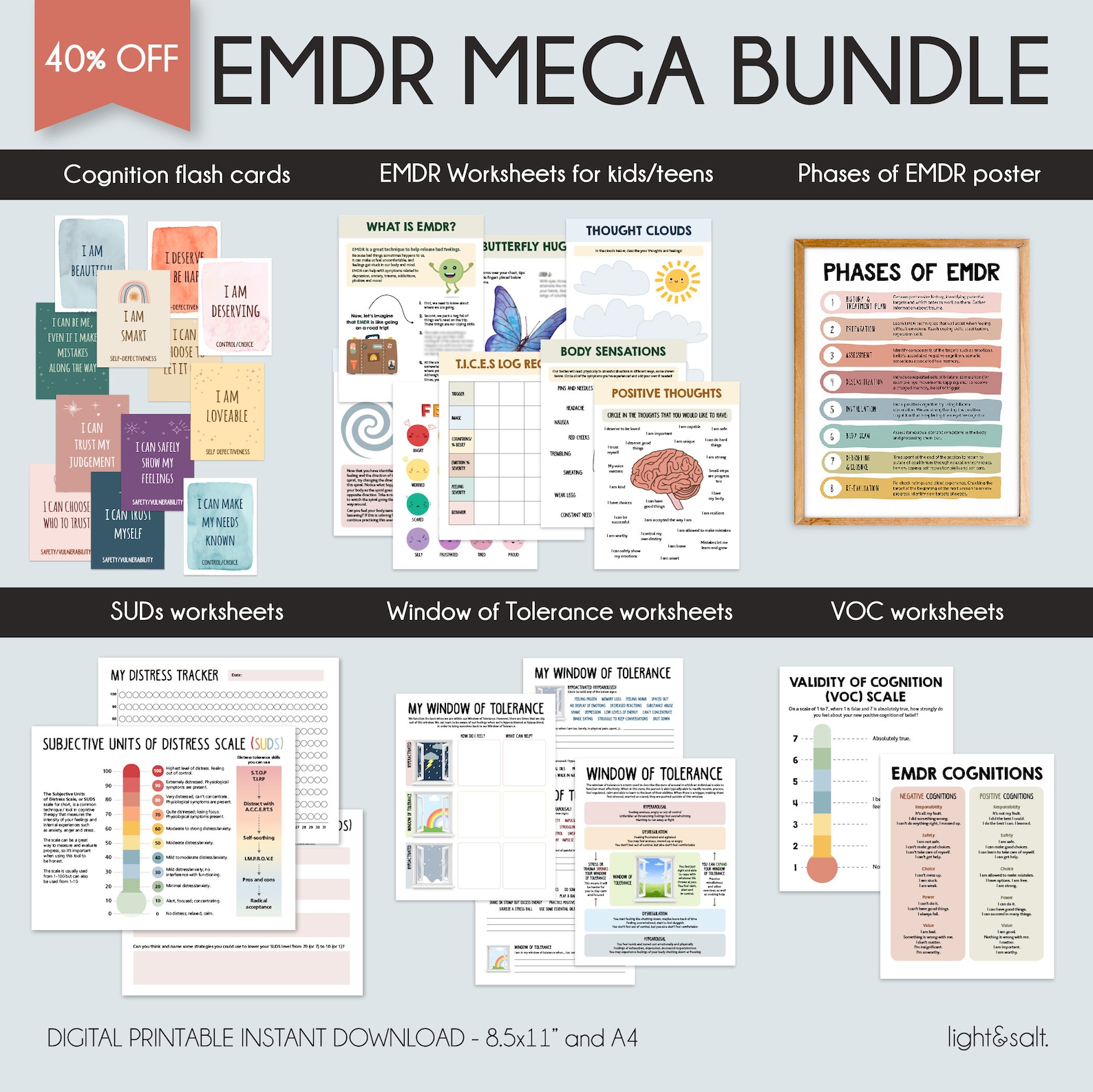EMDR Bundle for Therapists, EMDR Therapy, Counseling, Trauma Therapy ...