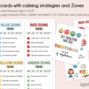 Zones of Regulation Bundle 40% OFF Coping Skills Cards - Etsy