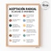 Spanish Radical Acceptance Poster, DBT Poster, Affirmations, Cognitive ...
