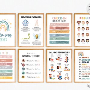 Calming Strategies Poster Bundle Set of 8 Calming Corner - Etsy