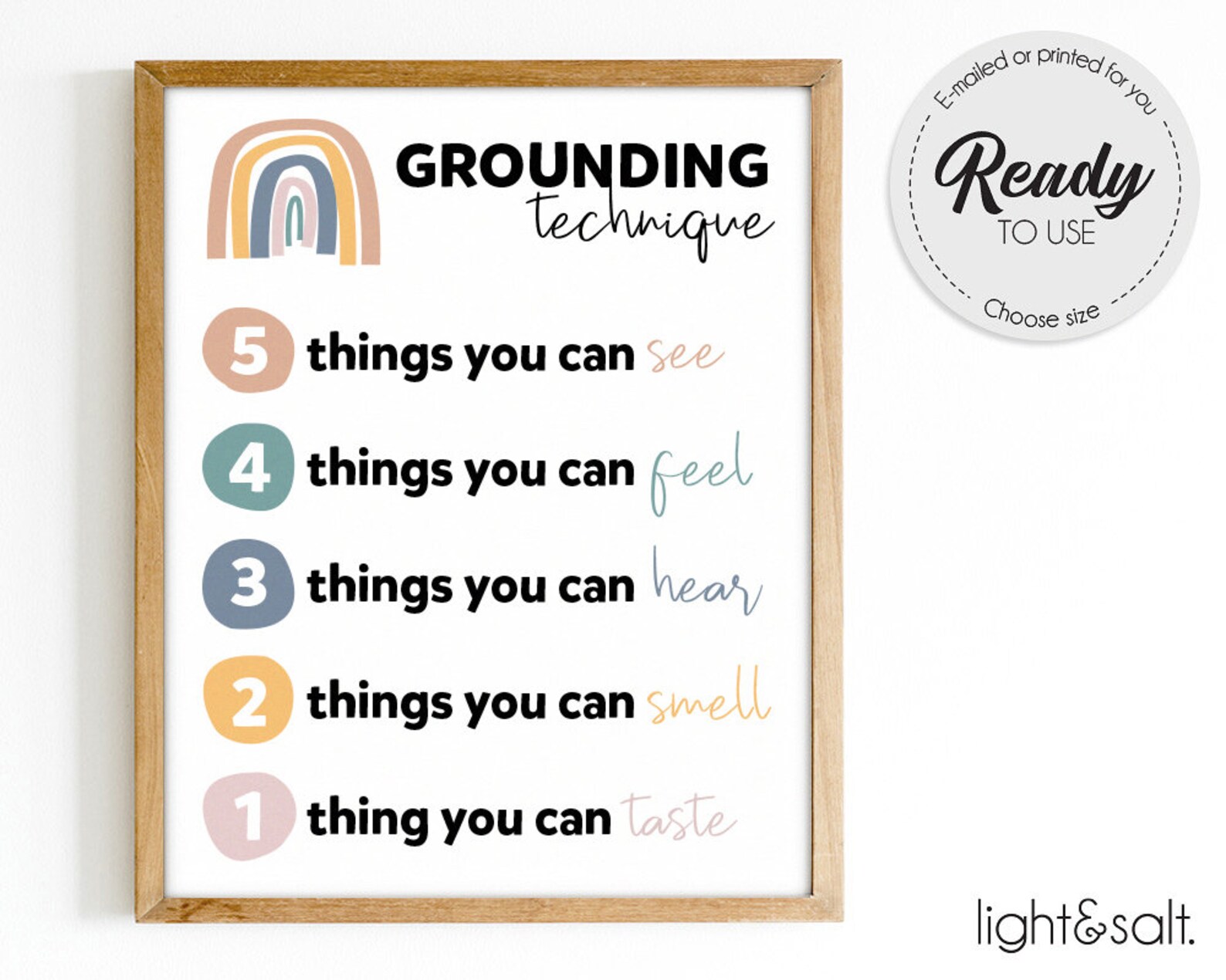 Grounding Technique Poster Mental Health Poster School - Etsy Ireland